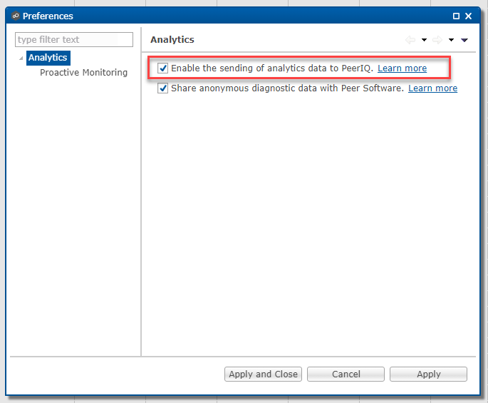 Getting Started with the PeerIQ Virtual Appliance